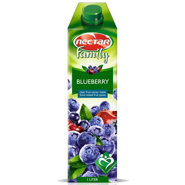 Nectar Negazirani sok Family Borovnica, 1l | Online prodaja | Ananas
