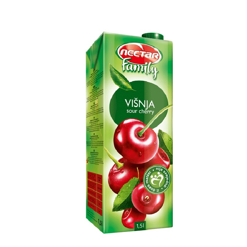 Nectar Family Negazirani sok Višnja, 1.5l | Online prodaja | Ananas