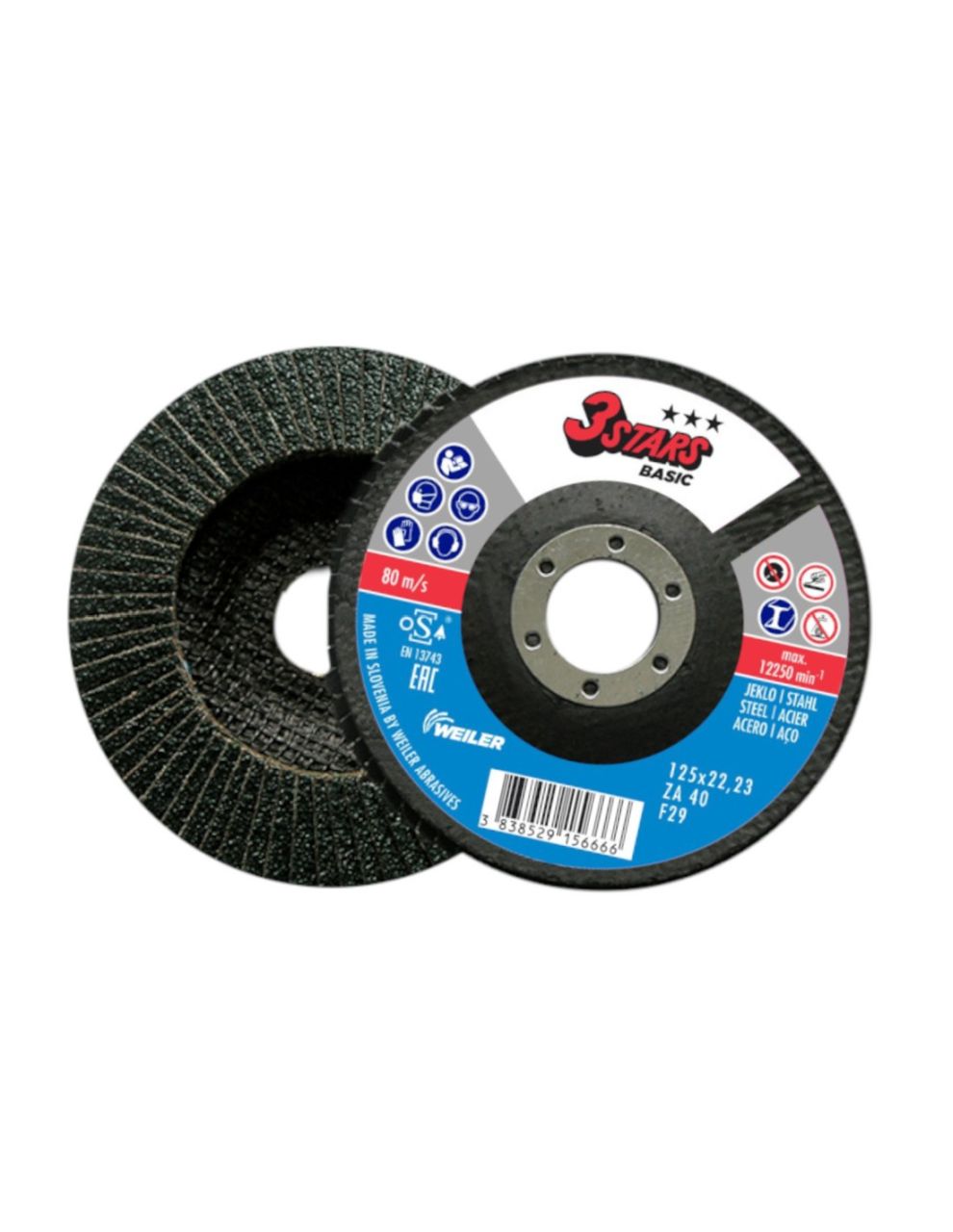 SWATY COMET Lamelarni brusni disk, 125X22/40 | Online prodaja | Ananas