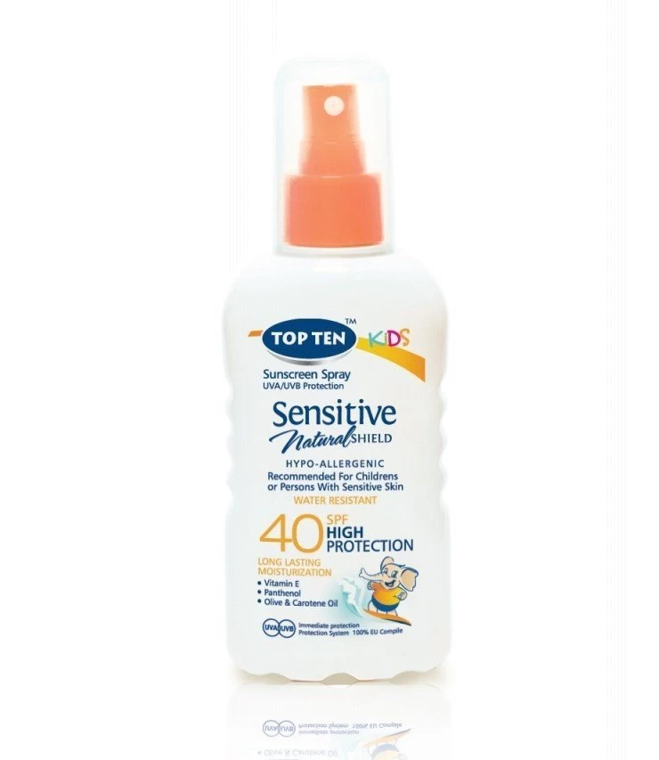 Top Ten Sprej za zaštitu od sunca za decu Sensitive, SPF 40, 180ml ...
