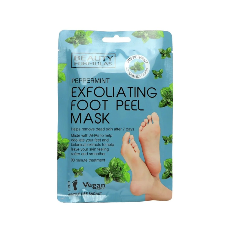 Beauty Formulas Piling maska za stopala, Peppermint | Online prodaja ...