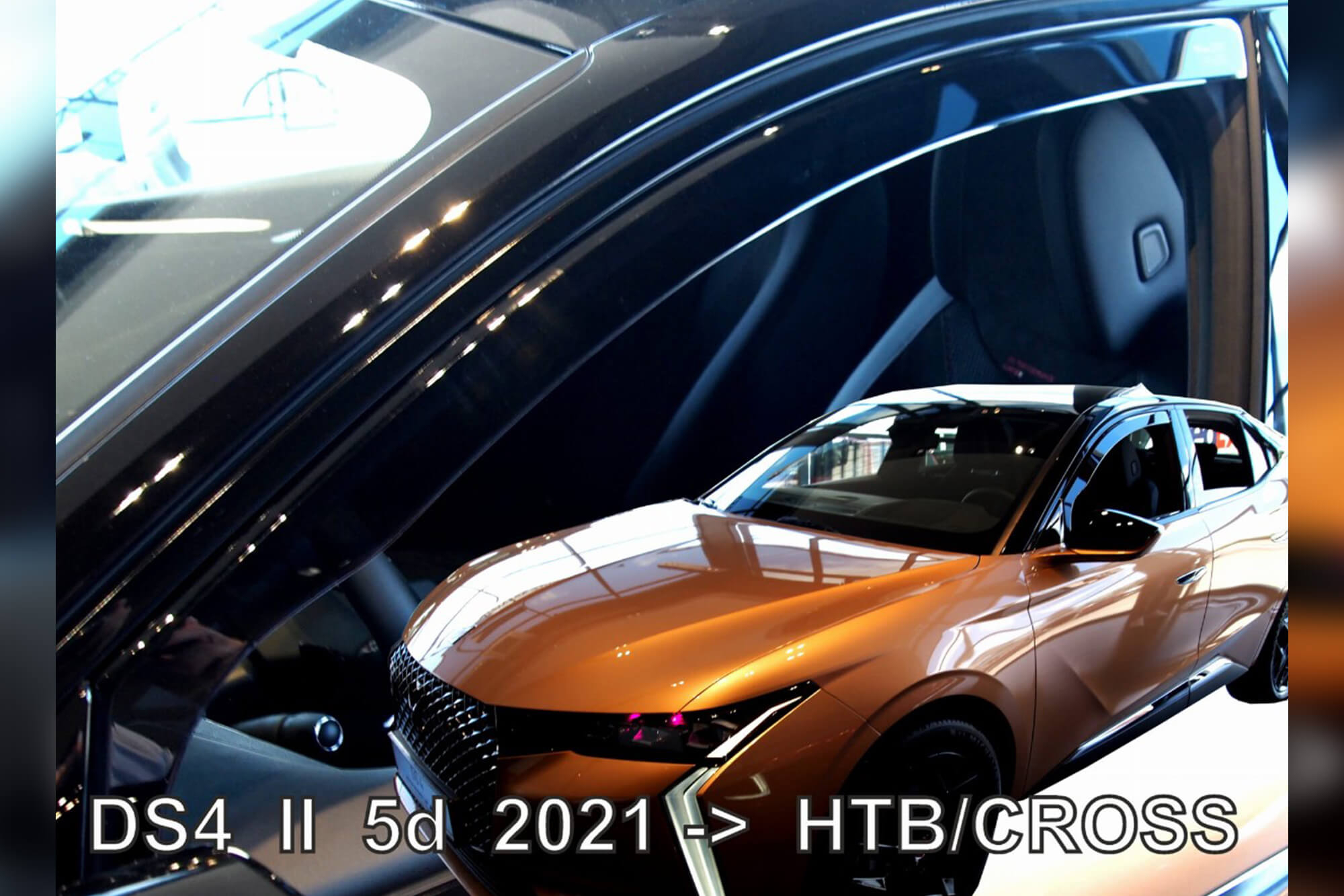 HEKO Предни ветробрани за Citroen DS4 хечбек, DS4 Cross по 2021 година со 5 врати, затемнети, 2 ...