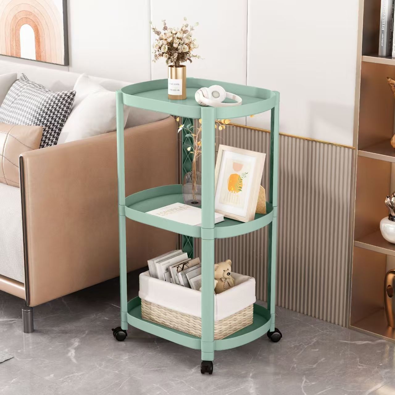 BOLZZ Nap polica 3 nivoa, Zelena | Online prodaja | Ananas