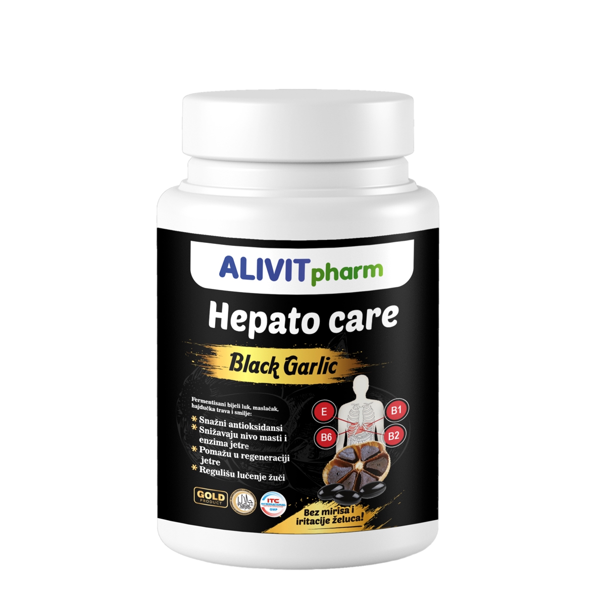 Alivit Black garlic Hepato care, 90 kapsula | Online prodaja | Ananas