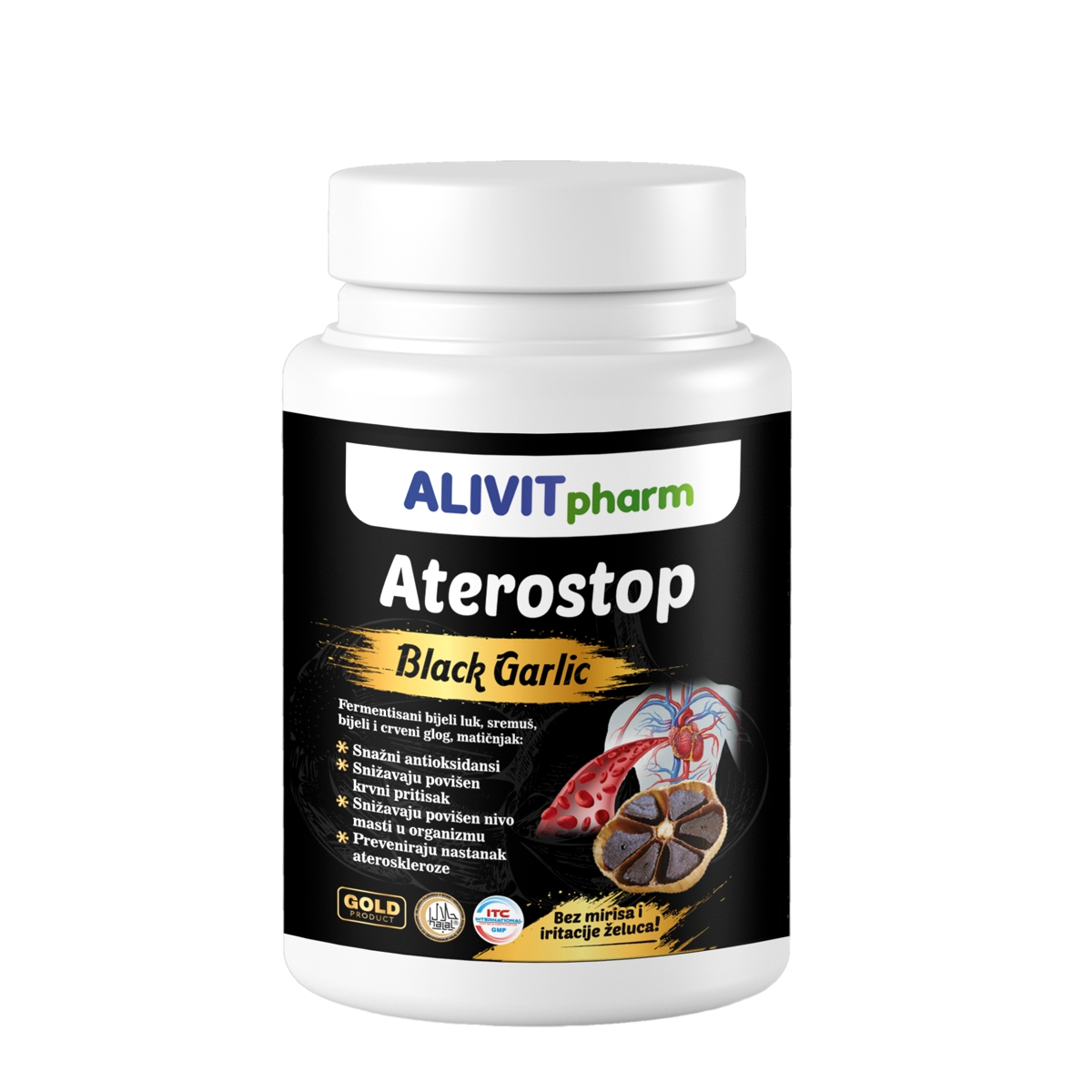 Alivit Black garlic Aterostop, 90 kapsula | Online prodaja | Ananas