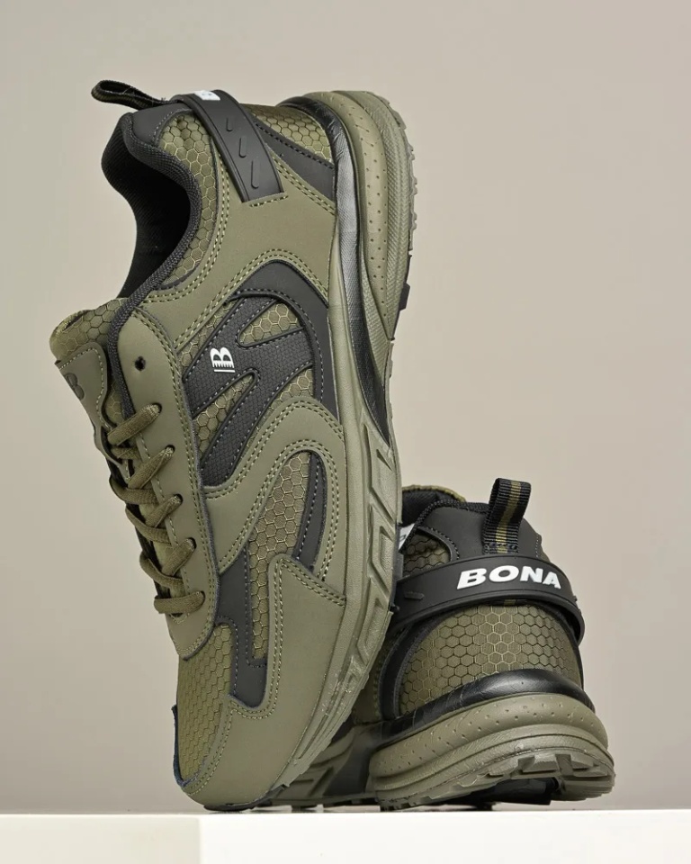 Bona Muške kožne patike 36567B, Maslinaste | Online prodaja | Ananas