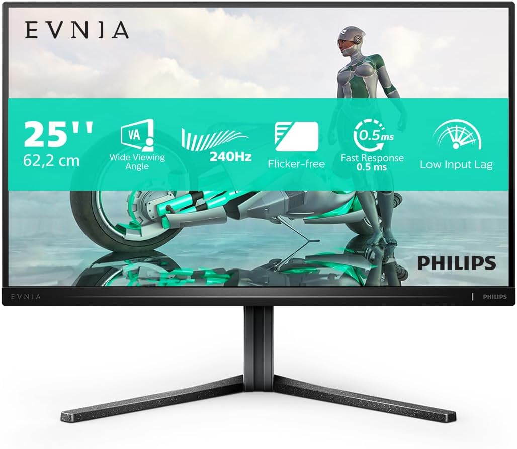 PHILIPS Gaming Monitor Evnia 25M2N3200W/00 24,5"/VA/1920x1080/240Hz/1ms ...