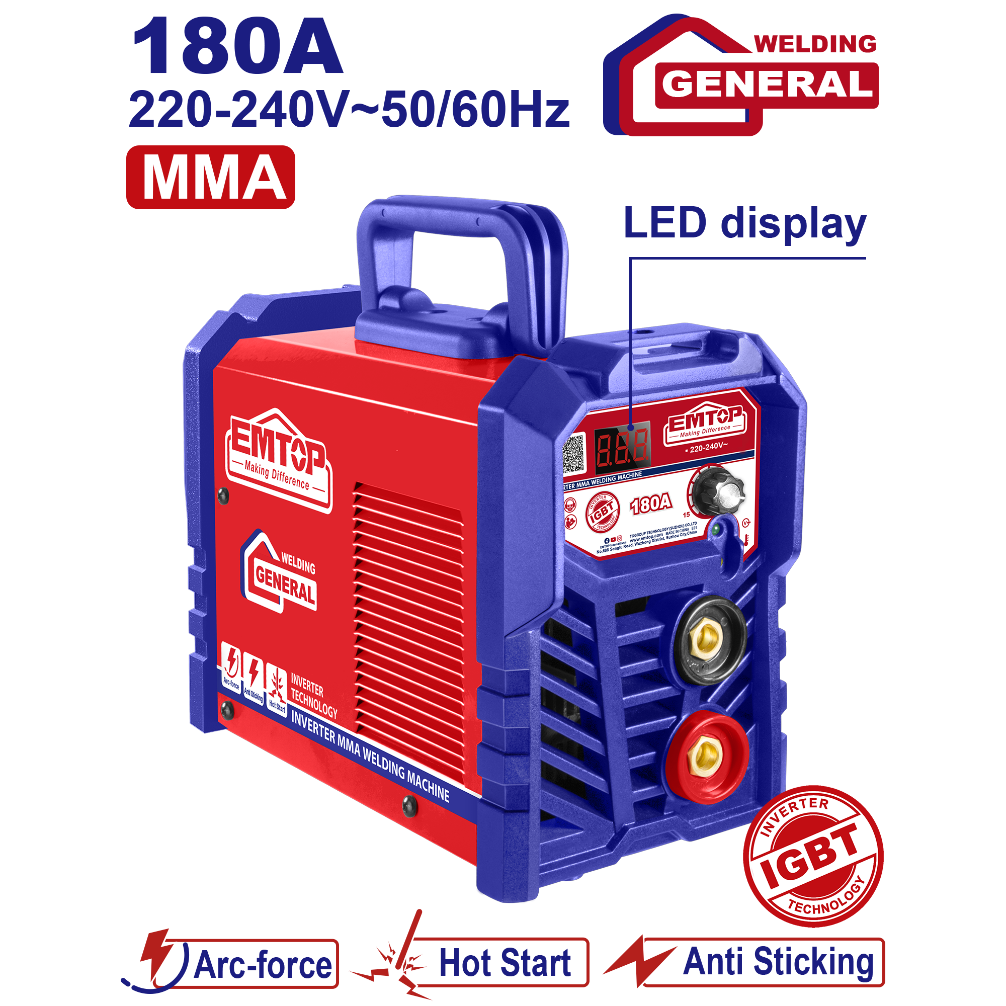 EM TOP Aparat Za Zavarivanje Mma1851 S16176 | Online prodaja EM TOP ...