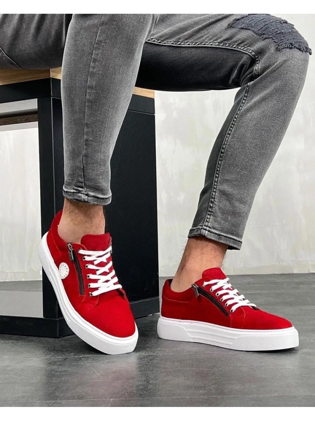 PAZARI Muške patike TER 8514, Kožne, Crvene | Online prodaja | Ananas