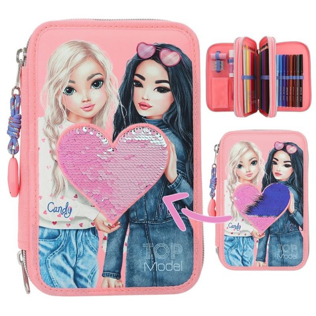 Top Model Pernica Na Tri Nivoa Sa Dvostrukim Šljokicama, Roza | Online ...