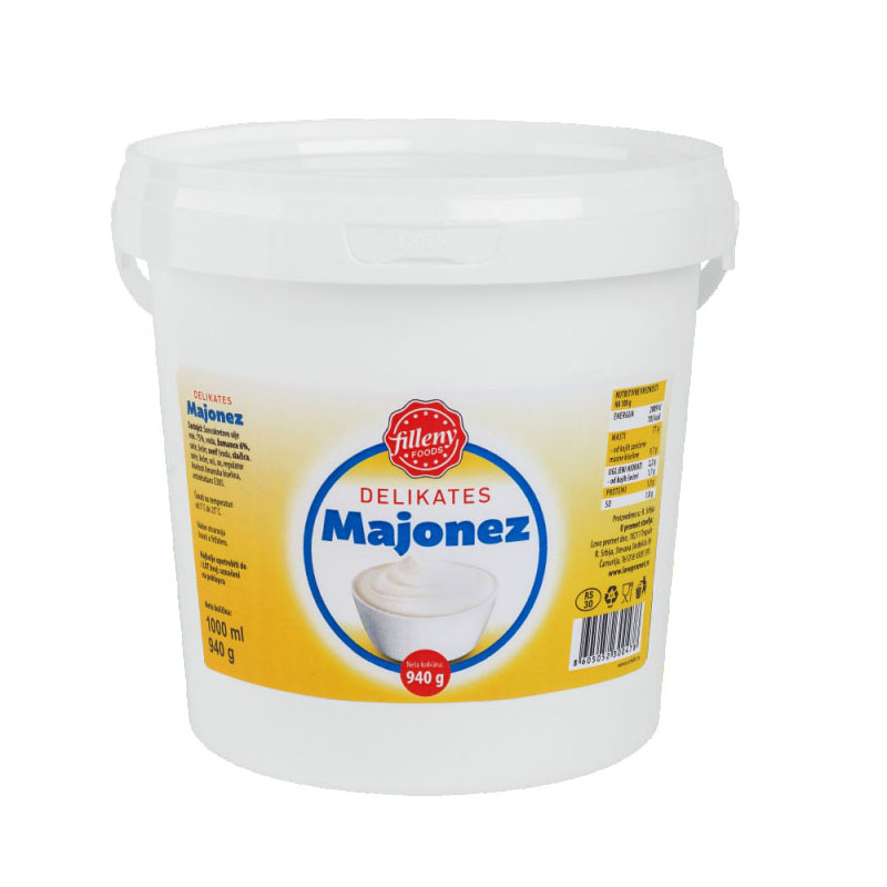 FILLENY FOODS Delikates majonez, 1kg | Online prodaja | Ananas
