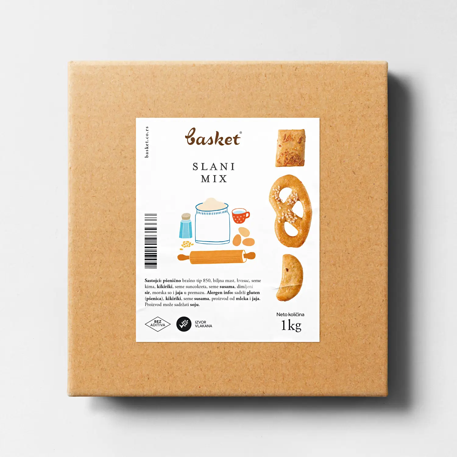 BASKET Slani mix, 1kg | Online prodaja | Ananas