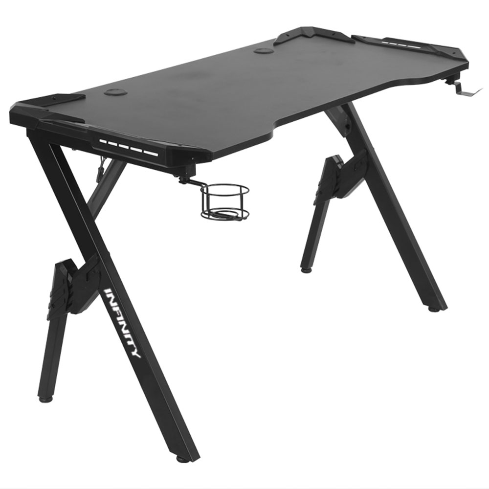 Infinity Gaming sto GT20, LED, RGB, Crni | Online prodaja | Ananas