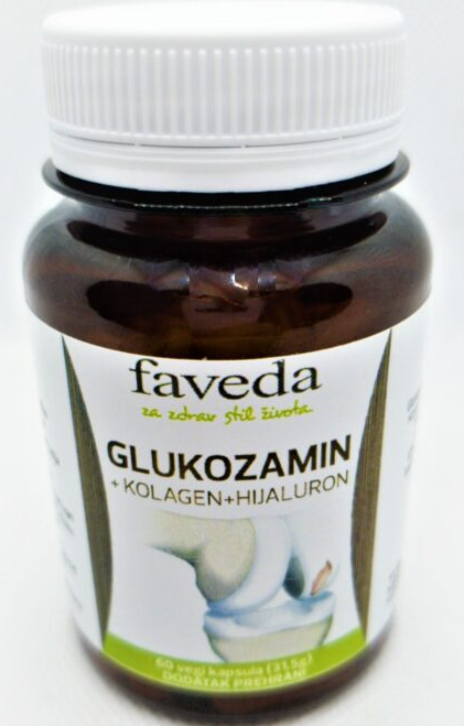 Faveda Glukozamin+kolagen+hijaluron 60cps | Online prodaja | Ananas BiH