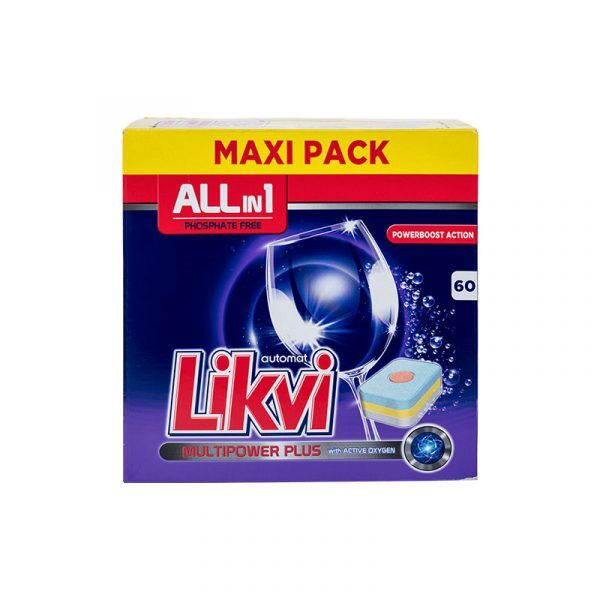 Likvi Tablete za pranje suđa All in 1, 60 tableta | Online prodaja ...