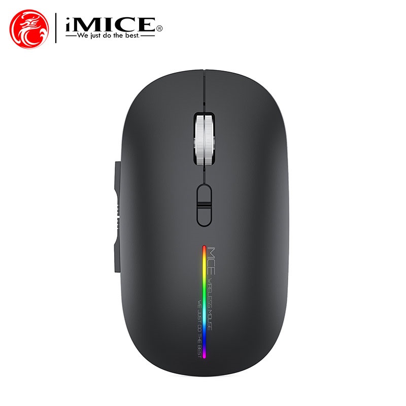 Imice Bežični Miš G901 LED Punjivi i Bluetooth Nečuji 2.4G Crni ...