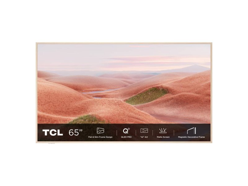 TCL Televizor 65A300W, QLED, 65'', 4K UHD, 144Hz, Matte Screen, ''Ai ...