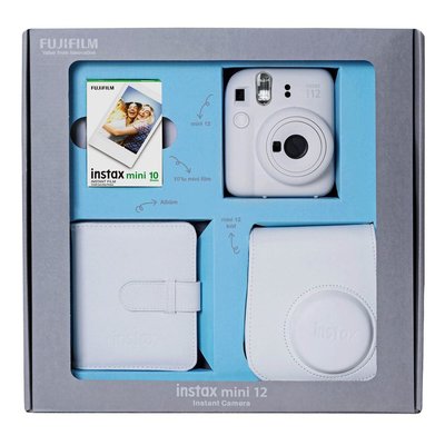 FUJIFILM Set Fotoaparat instax mini 12, Album, Futrola i 10 filmova, Beli | Online prodaja | Ananas