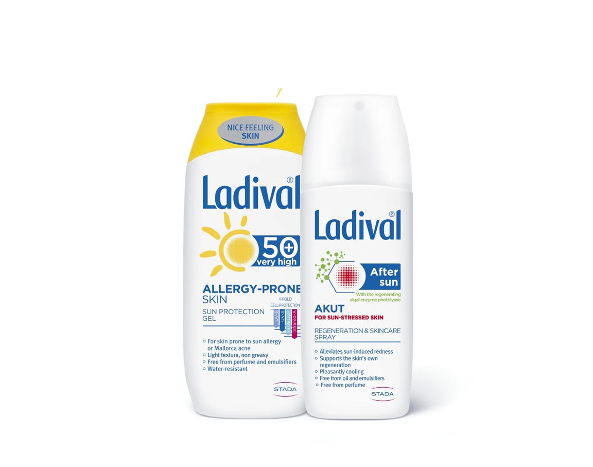 LADIVAL Set za decu, Krema za sunčanje SPF 50+ i sprej za posle sunčanja | Online prodaja | Ananas
