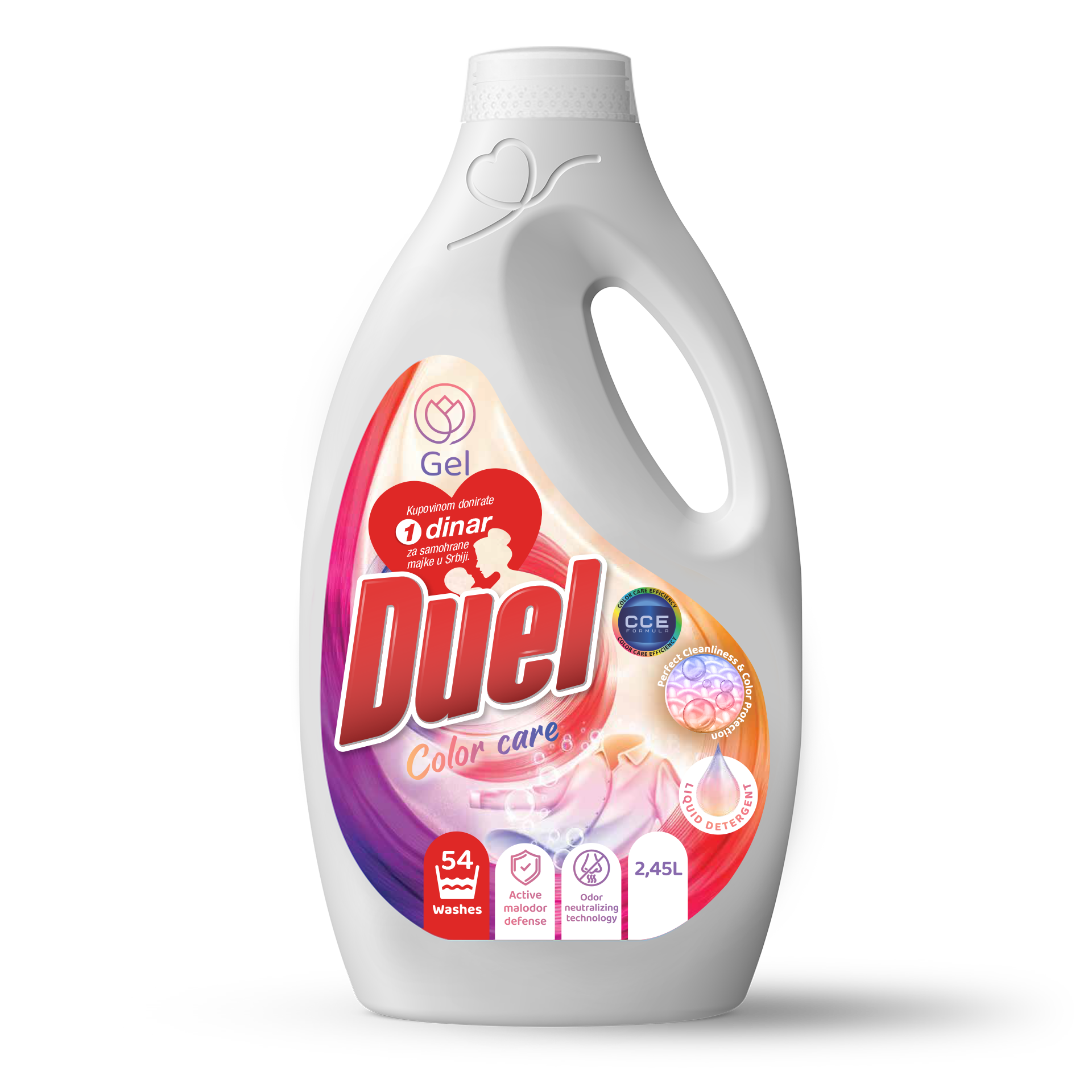 DUEL Tečni deterdžent za pranje veša Color Care, 2.45 l | Online ...