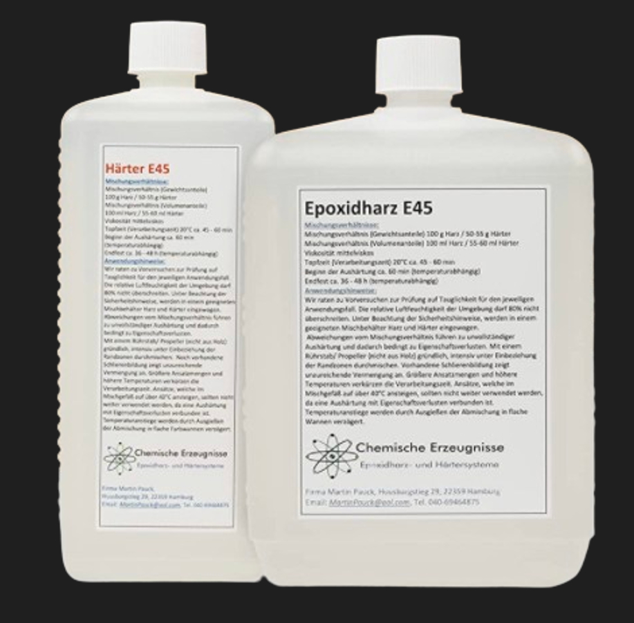 Epoksidna Smola Martin Pauck E45, Set komponenta A + komponenta B, 1 ...