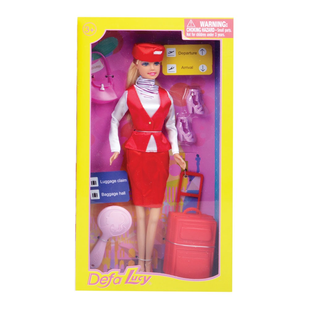 DEFA LUCY Lutka Stjuardesa crvena | Online prodaja | Ananas