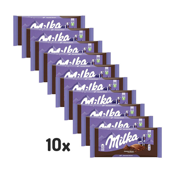 MILKA Čokolada Au Chocolat desert 100g, 10 komada | Online prodaja | Ananas