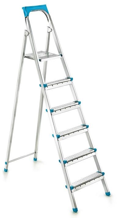 APEX Aluminijumske merdevine, 5+1 stepenik | Online prodaja | Ananas