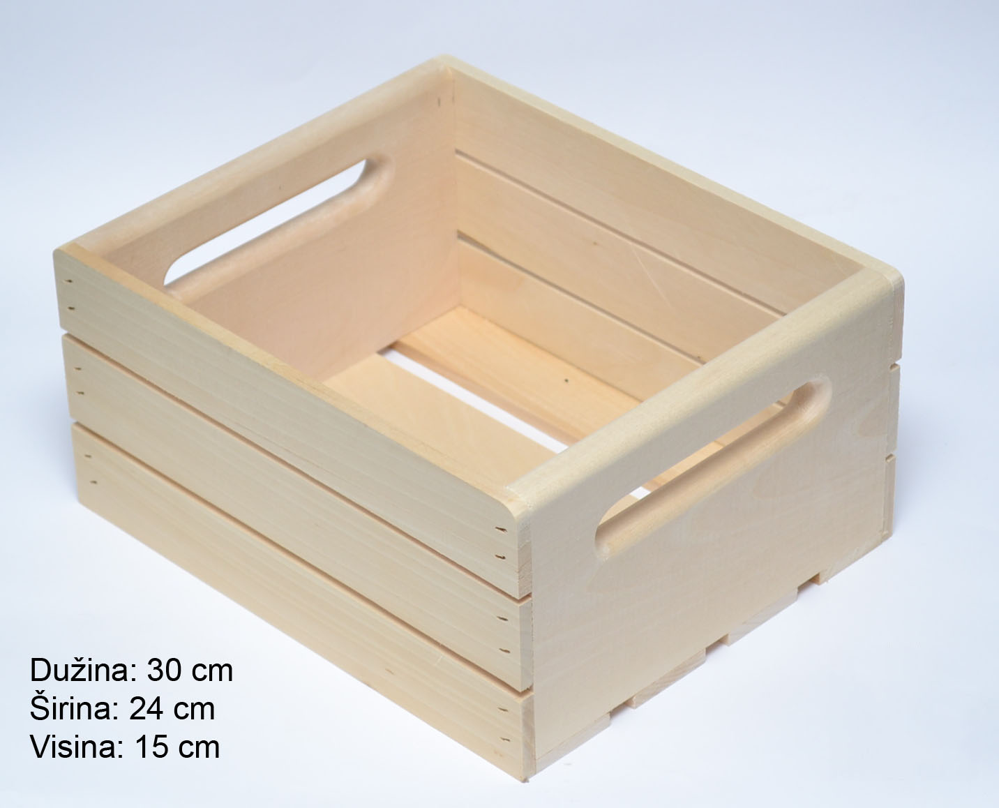 ARGO Gajba od punog drveta 30cm x 24cm x 15cm bež | Online prodaja | Ananas