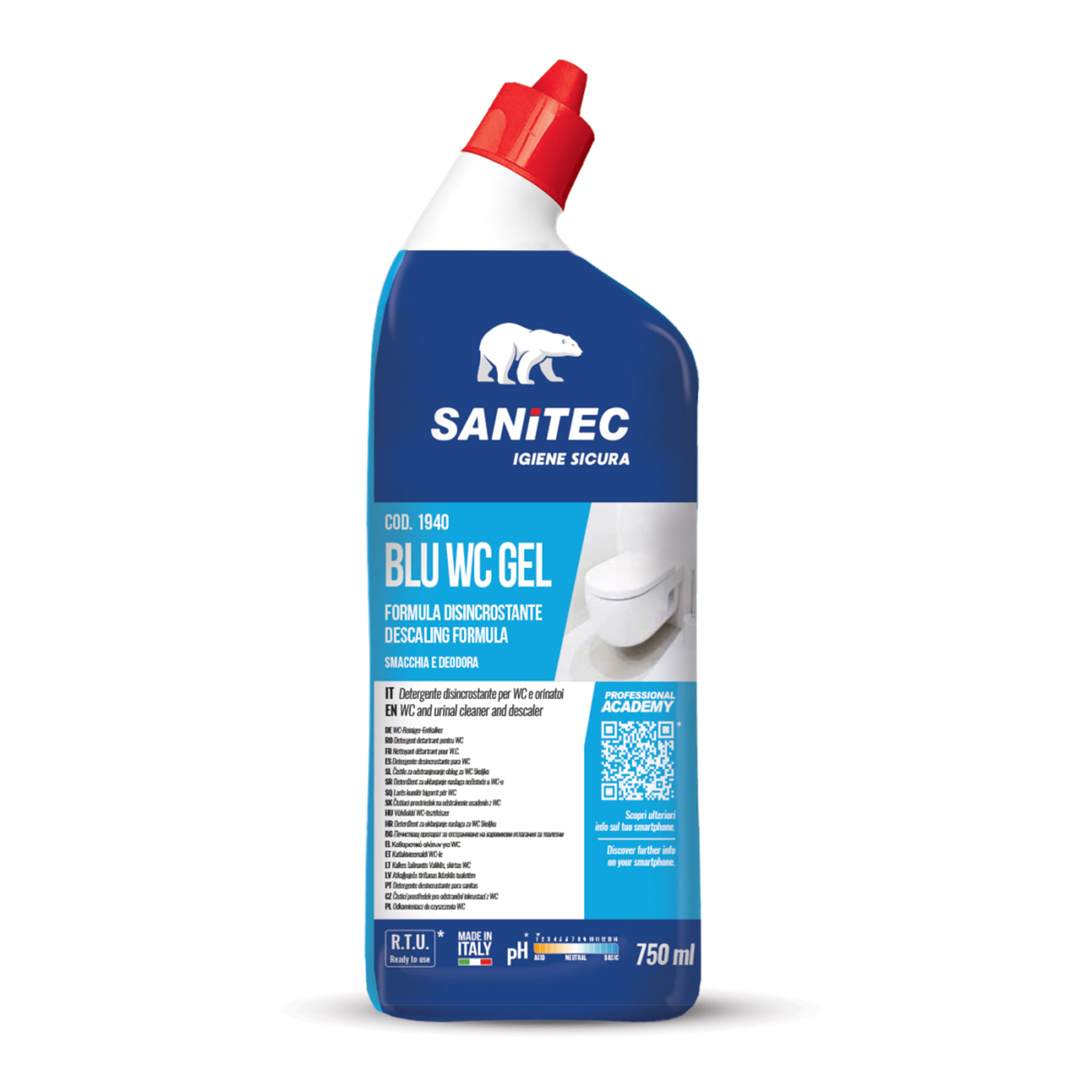 SANITEC Sredstvo za čišćenje kupatila Blu WC Gel 750ml | Online prodaja ...
