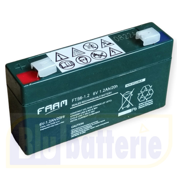FAAM Italy Акумулатор BATTERY 6V 1.2 Ah | Најголема онлајн продавница ...
