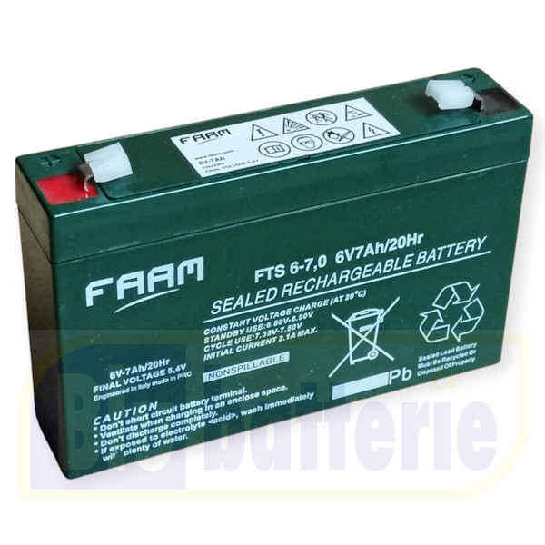 FAAM Italy Акумулатор BATTERY 6V 7 Ah | Најголема онлајн продавница во ...