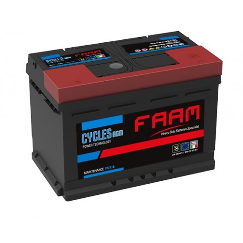 FAAM Italy Акумулатор Start stop 70 Ah AGM | Најголема онлајн ...