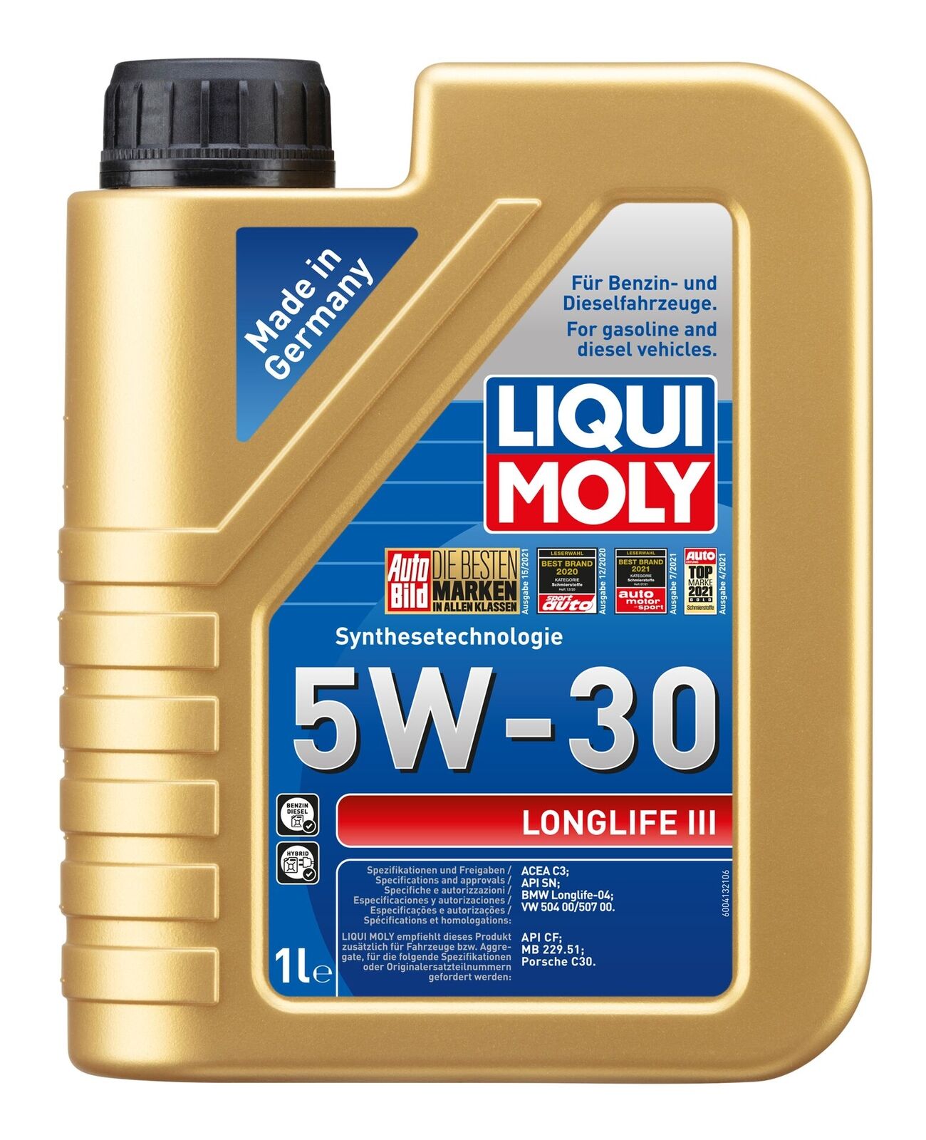 LIQUI MOLY Ulje za motor LONG LIFE III 5W-30 1L | Online prodaja | Ananas