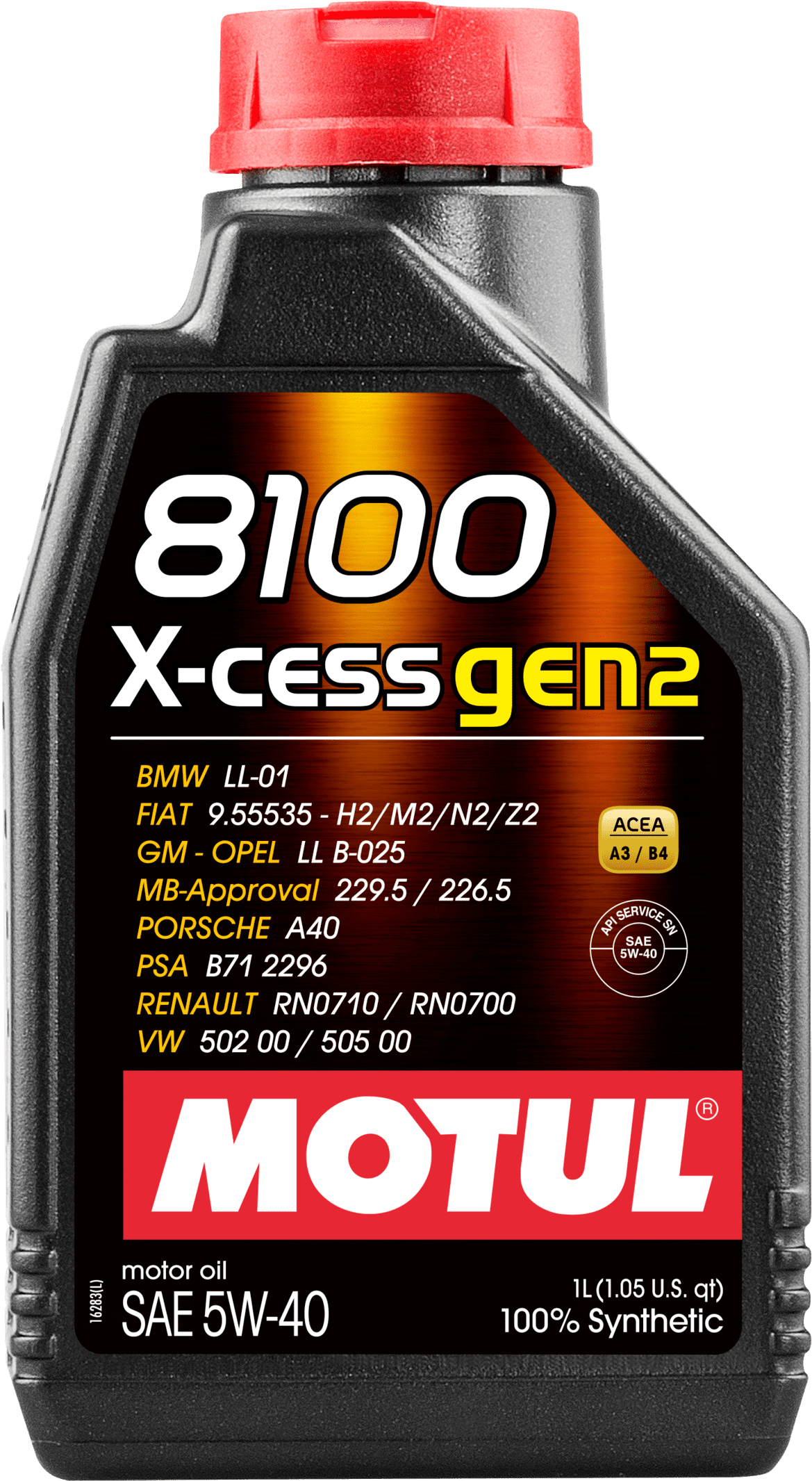MOTUL Ulje za motor 5W-40 8100 X-cess GEN2 1L | Online prodaja | Ananas
