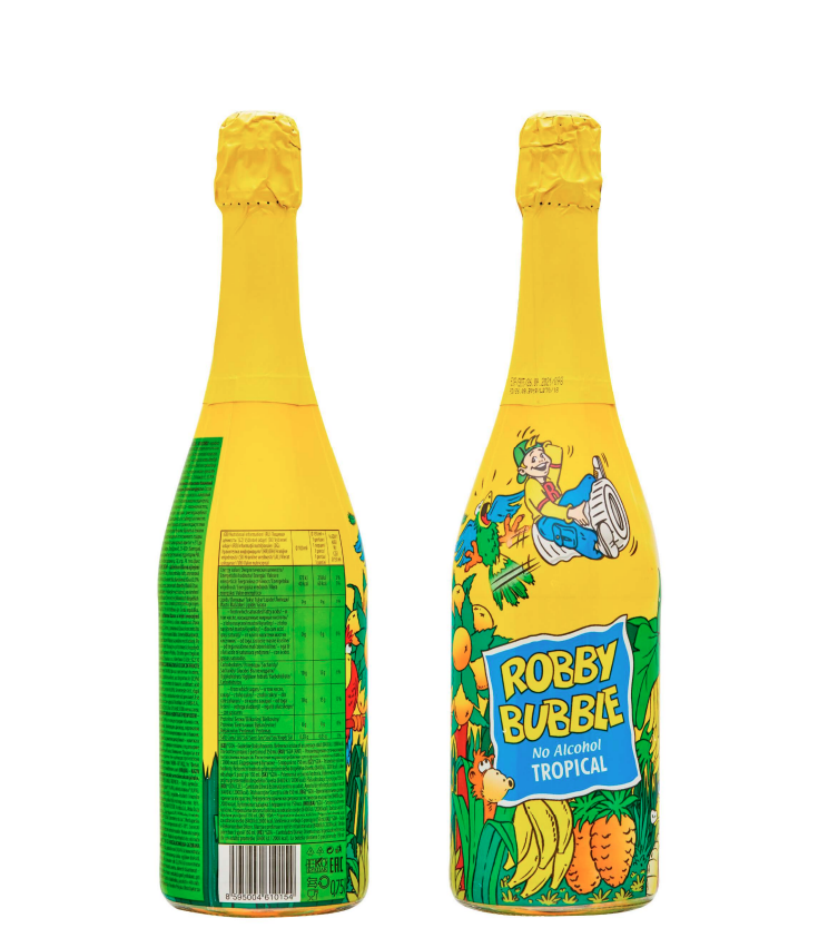 ROBBIE BUBBLE Детско шампањско Тропик 0.75L | Најголема онлајн ...