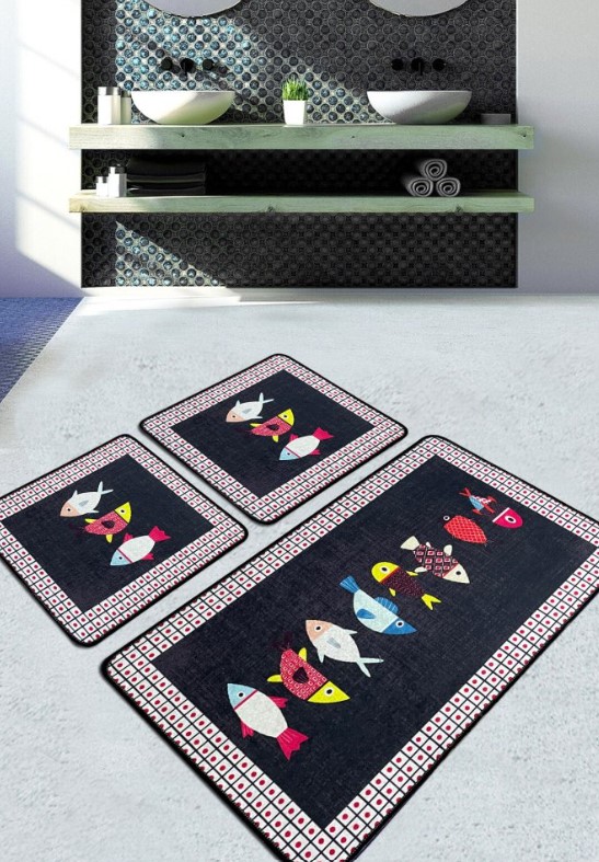 L'Essentiel Maison Prostirka za kupatilo Swing of Fish, 3 komada ...