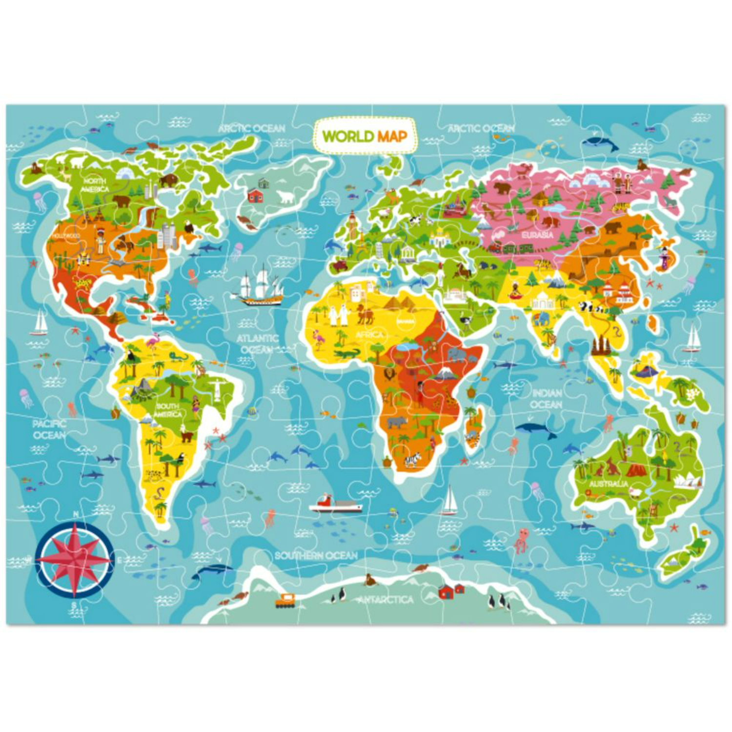 DODO Puzzle Mapa Sveta | Online prodaja | Ananas