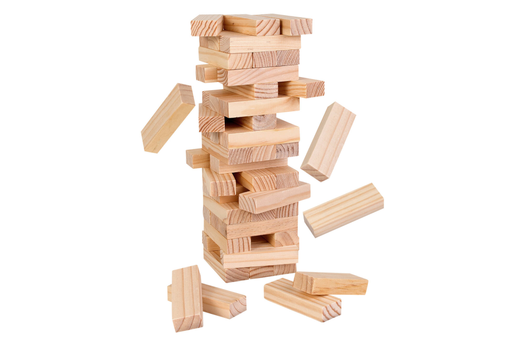 Globo Drvena Igra Jenga 54kom, Smeđe boje | Online prodaja | Ananas BiH