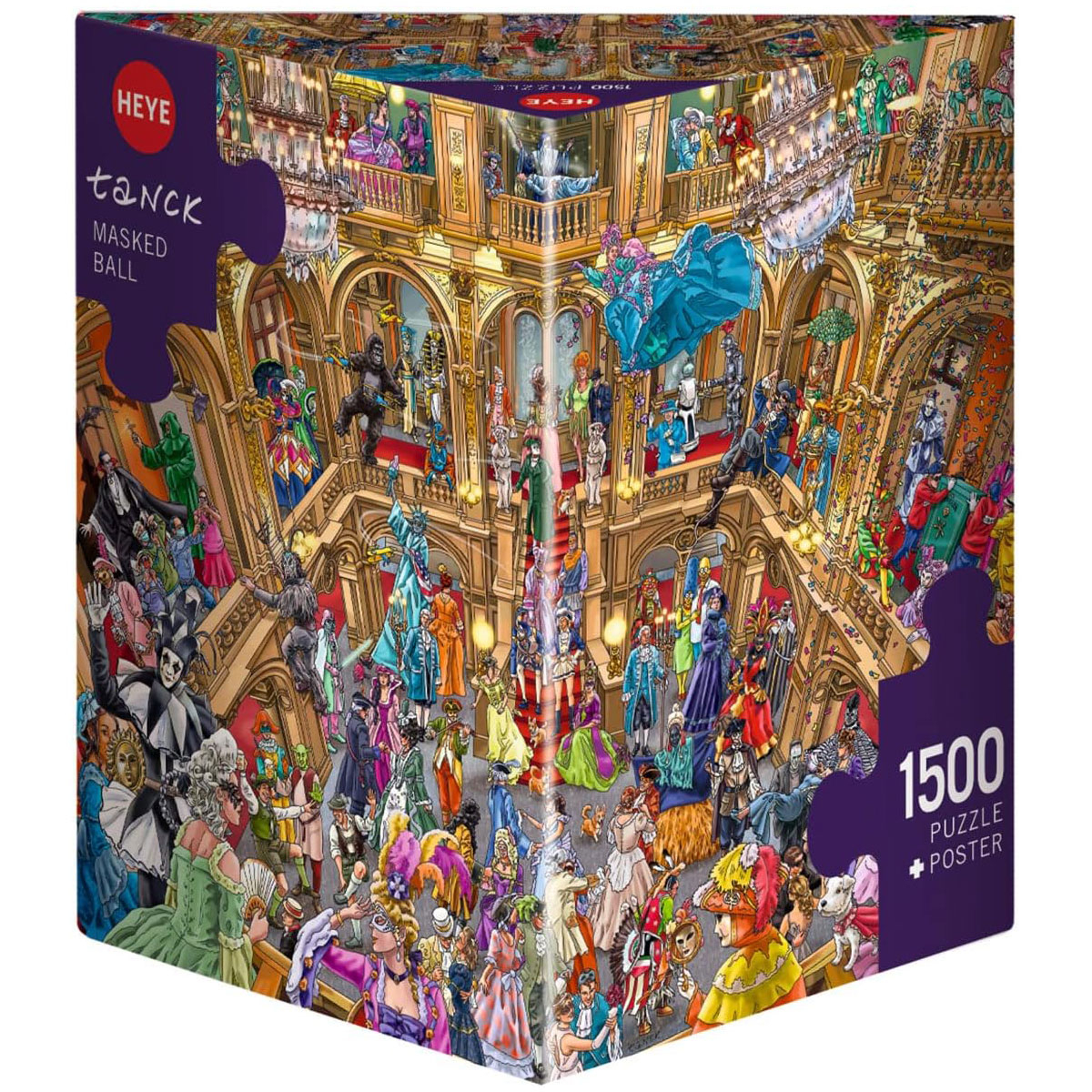 HEYE Puzzle Triangle Cartoon Tanck Masked Ball 30023,1500 delova ...