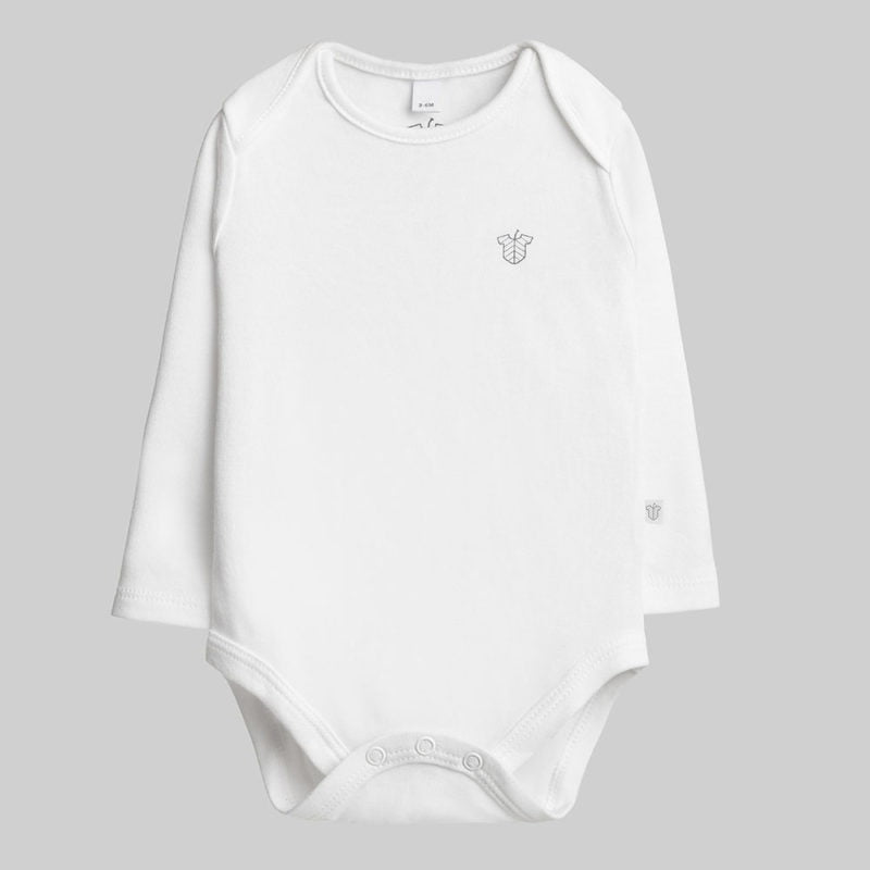 KEIKO Bodi za bebe dugih rukava Ori, Beli | Online prodaja | Ananas