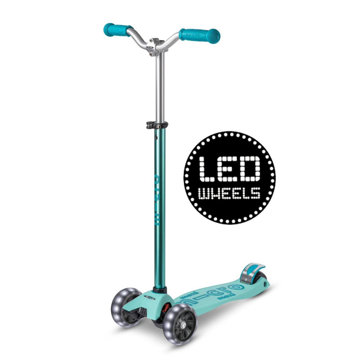 Micro MAXI DELUX PRO Dečiji trotinet, LED, Vibrant Blue | Online ...