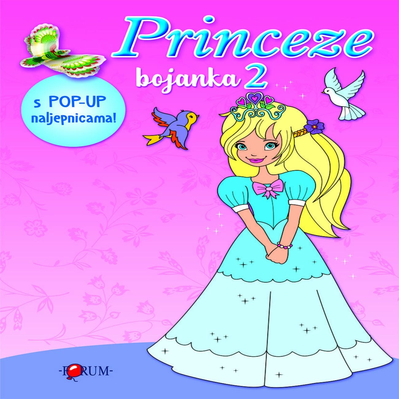Odeon Kids Bojanka princeza 1-2, Roza | Online prodaja | Ananas BiH