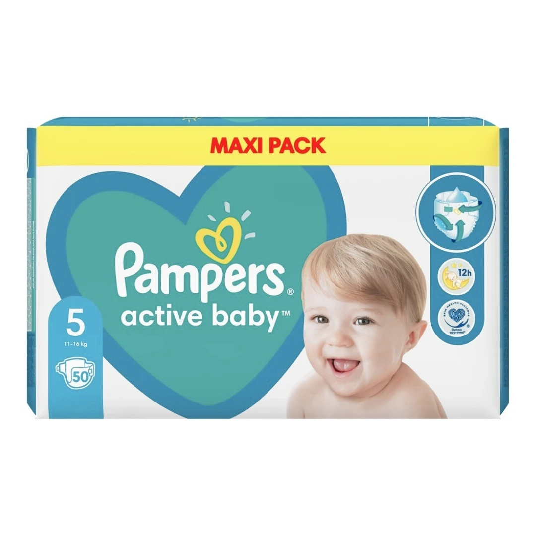 PAMPERS Pelene Active Baby 5 50/1 | Online prodaja | Ananas