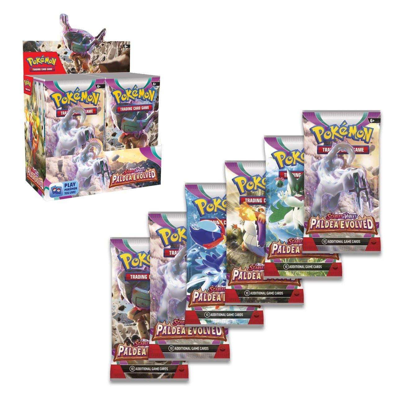 TCG Pokemon kartice TCG Pokemon SV02 Paldea Evolved paket, plava ...