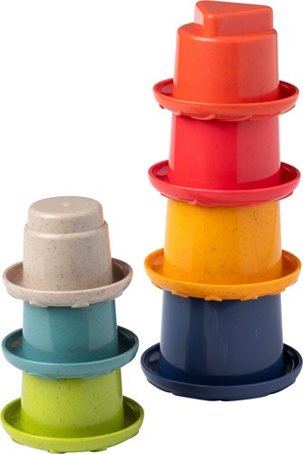 TOLO BIO Toy Stacking Cups Rainbow 7 pcs. Чаши | Најголема онлајн продавница во Македонија ...