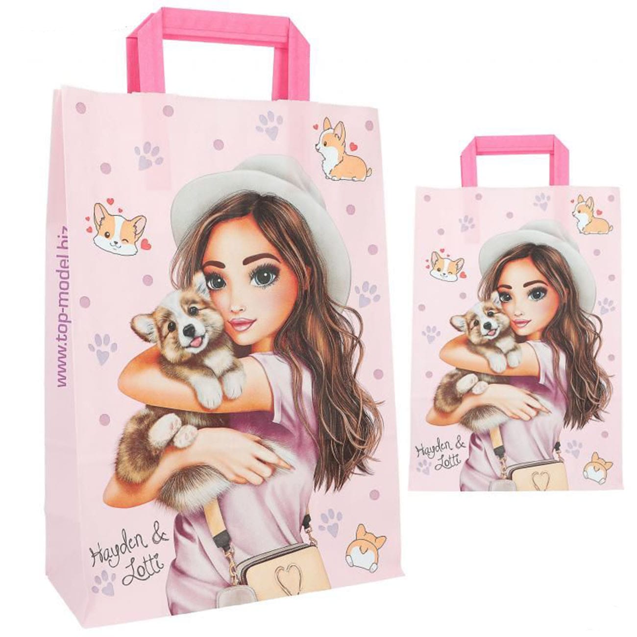 Top Model Papirna ukrasna vrećica, Roza | Online prodaja | Ananas BiH