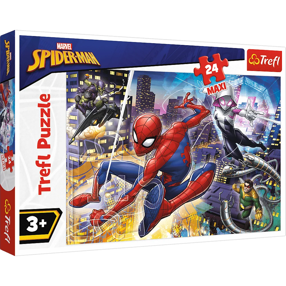 TREF LINE Сложувалка 24 парчиња Maxi Fearless Spiderman | Најголема ...
