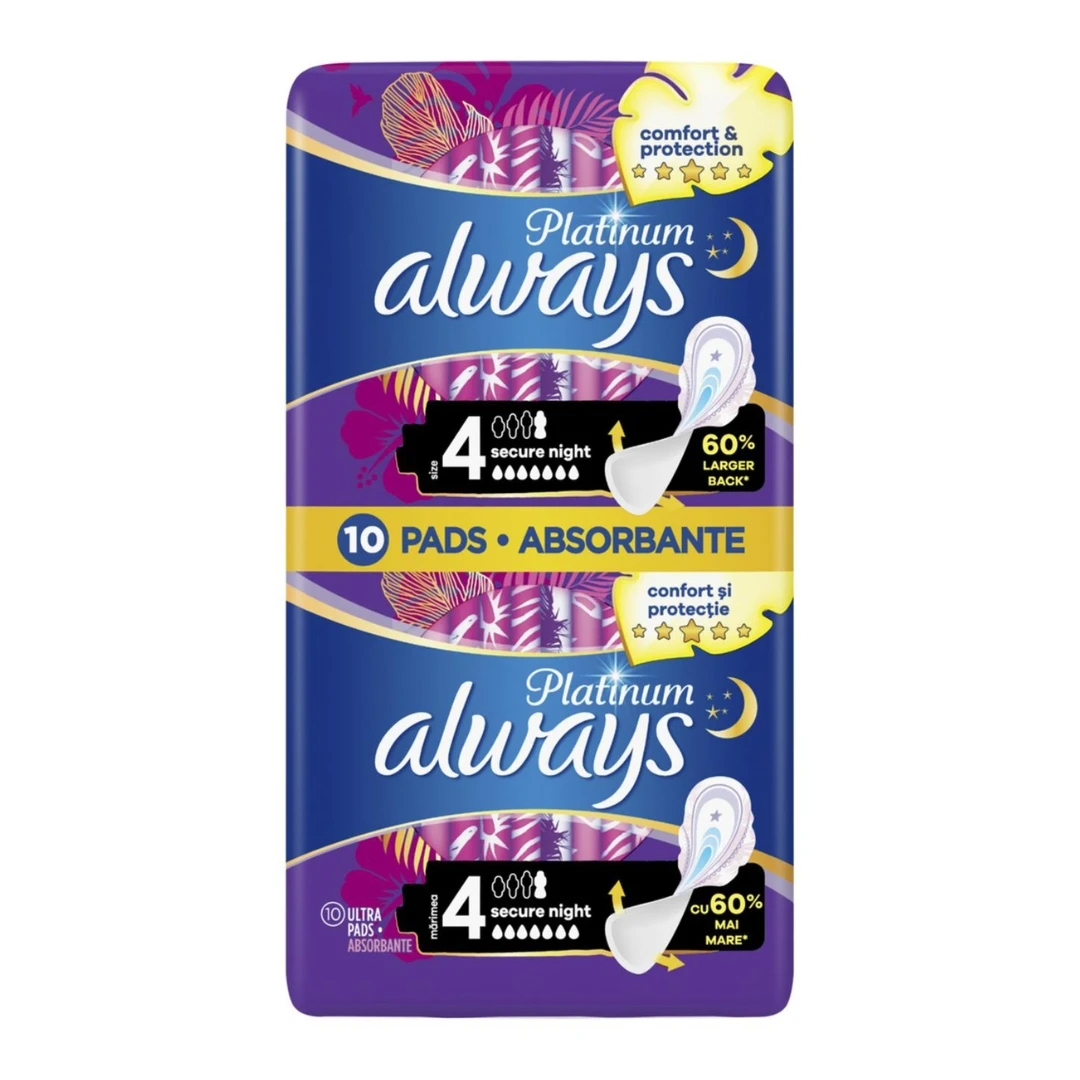 ALWAYS Noćni ulošci Platinum 10/1 | Online prodaja | Ananas