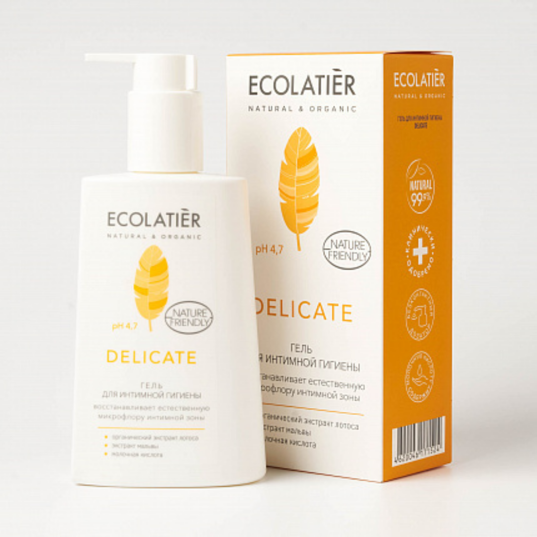 ECOLATIER Gel za intimnu higijenu DELICATE sa organskim ekstraktom lotosa 250 ml | Online ...